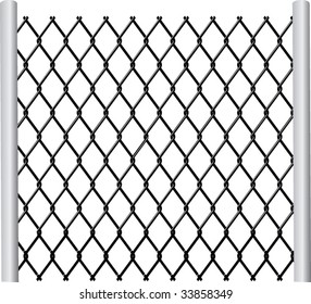 Creative Vector Illustration Chain Link Fence Stock Vector (Royalty ...