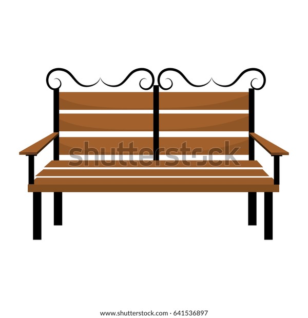 Chair Park Isolated Icon Stock Vector (Royalty Free) 641536897