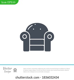 Chair Sofa Isolated Symbol Vector Illustration Stock Vector (Royalty ...