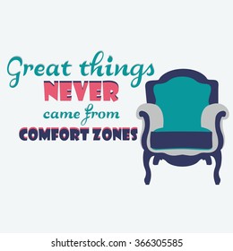 Chair Vector Illustration Quotes Stock Vector (Royalty Free) 366305585 ...