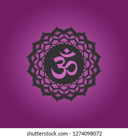 Chakra Colored Symbol Isolated Object Banner Stock Vector (Royalty Free ...