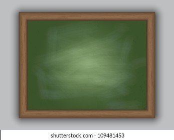 Chalkboard Background Wooden Frame Stock Vector (Royalty Free ...