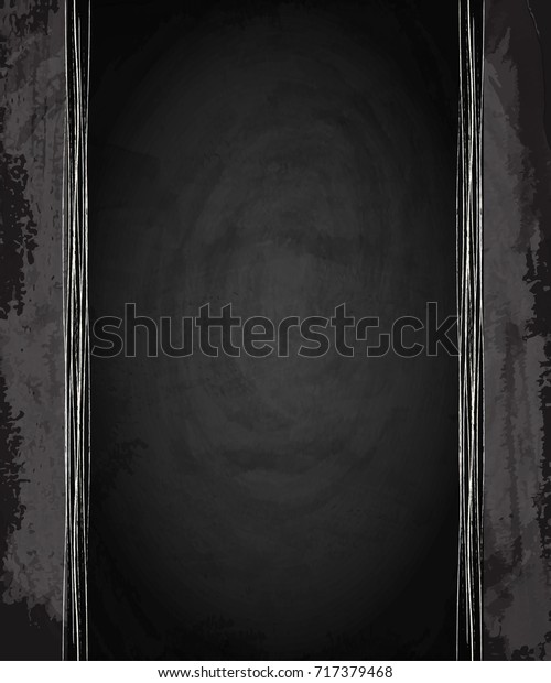 Chalkboard Blackboard Banner On Scratch Grunge Stock Vector (Royalty ...