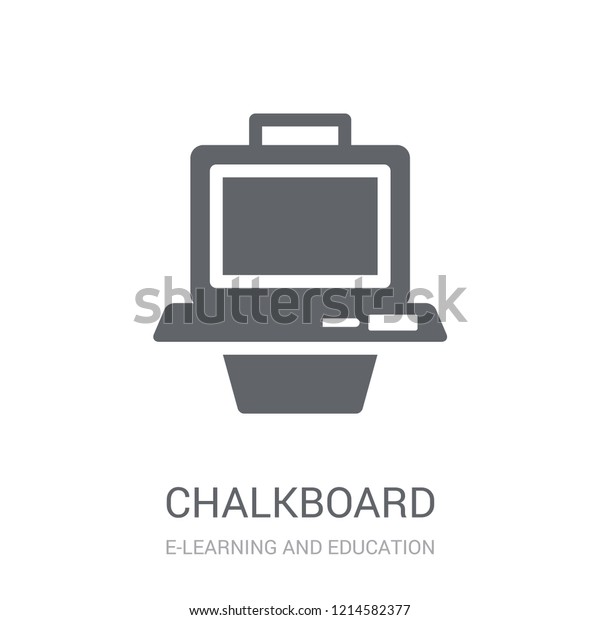 Chalkboard Icon Trendy Chalkboard Logo Concept Stock Vector (Royalty ...