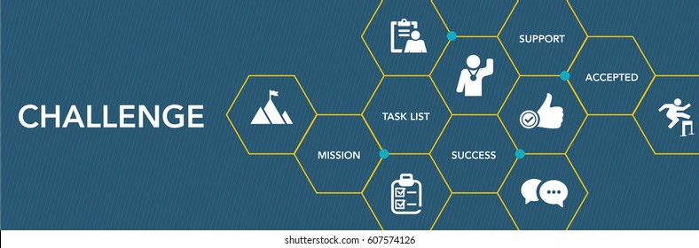 Challenge Icon Concept Stock Vector (Royalty Free) 607574126 | Shutterstock
