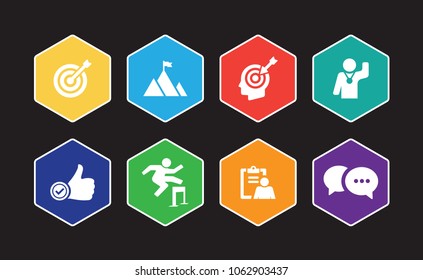 Action Plan Infographic Icon Set 库存矢量图（免版税）1062904247 | Shutterstock