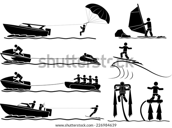 Challenge Sport Icon Set Stock Vector (Royalty Free) 226984639