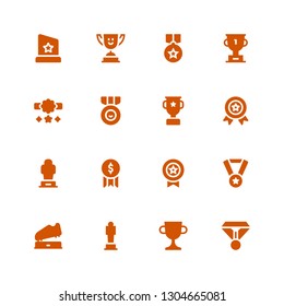 Champ Icon Set Collection 16 Filled Stock Vector (Royalty Free ...