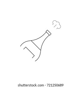 Champagne Spray On White Background: vector de stock (libre de regalías ...