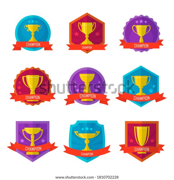 Champion Emblem Vector Badge Label Emblem Stock Vector (Royalty Free ...