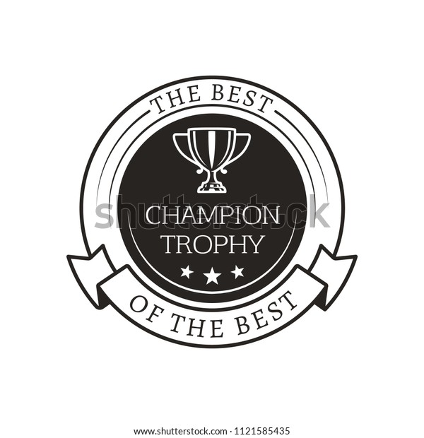 Champion Trophy Best Ever Award Winner Stock Vector (Royalty Free ...