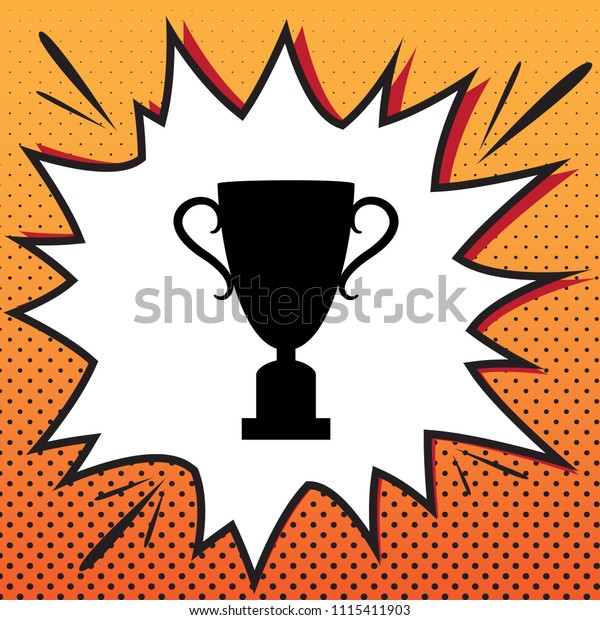 Champions Cup Sign Vector Comics Style Stock Vector (Royalty Free ...
