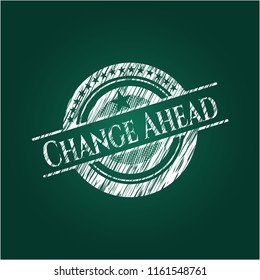 Change Ahead On Blackboard Stock Vector (Royalty Free) 1161548761 ...