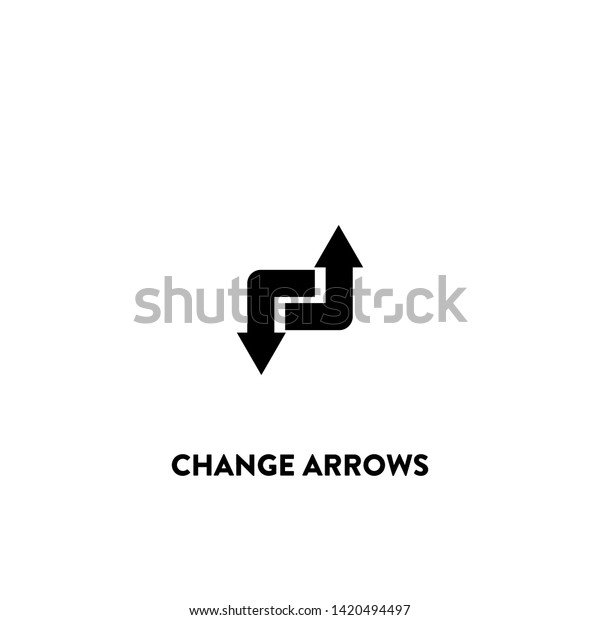 Change Arrows Icon Vector Change Arrows Stock Vector (Royalty Free ...