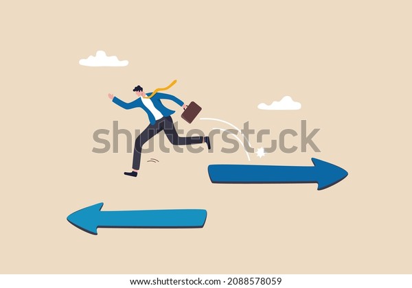 Change Career Decide Go Different Path Stock Vector (Royalty Free ...