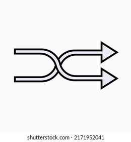 Change Icon Symbol Changing Direction Vector Stock Vector (Royalty Free ...