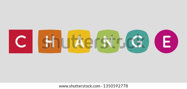 Change Letters Logo Transformation Concept Growth 스톡 벡터(로열티 프리 ...