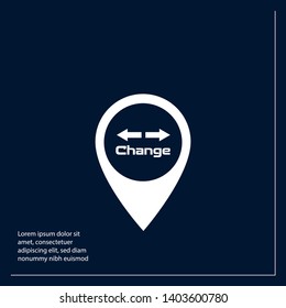 Change Logo Map Pin Change Logo Stock Vector (Royalty Free) 1403600780 ...