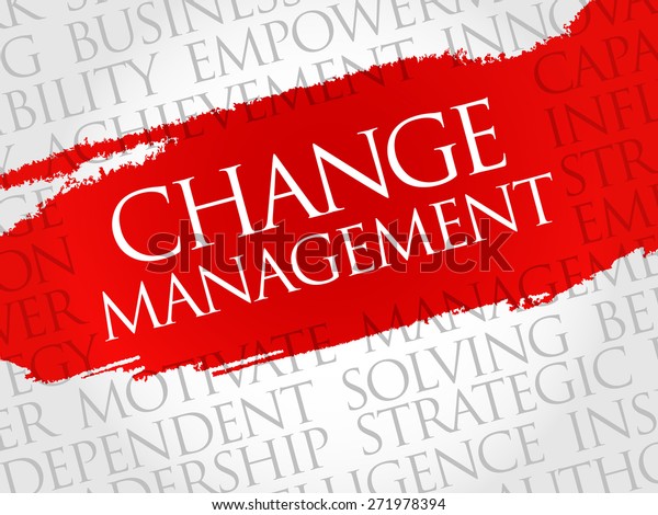 Change Management Word Cloud Business Concept Stock Vector (Royalty ...