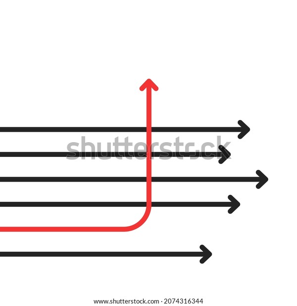 Change Path Way Unique Experience Concept Stock Vector (Royalty Free ...