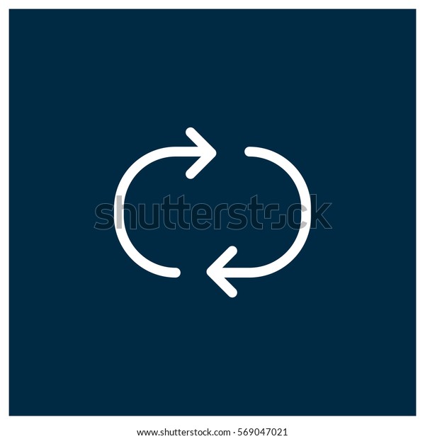Change Vector Icon Recycle Symbol Modern Stock Vector (Royalty Free ...