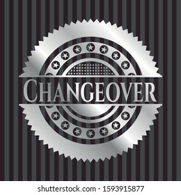 Changeover Silvery Shiny Emblem Vector Illustration Stock Vector ...