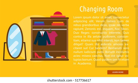 Changing Room Conceptual Banner Stock Vector (Royalty Free) 517736617