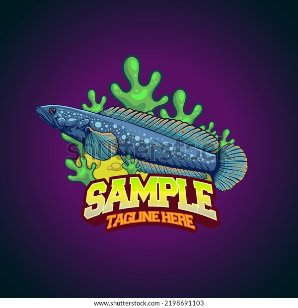 Channa Fish Template Mascot Logo Vector Stock Vector (Royalty Free ...