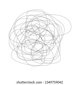 Chaos Lines Black Monochrome Vector Design Stock Vector (Royalty Free ...