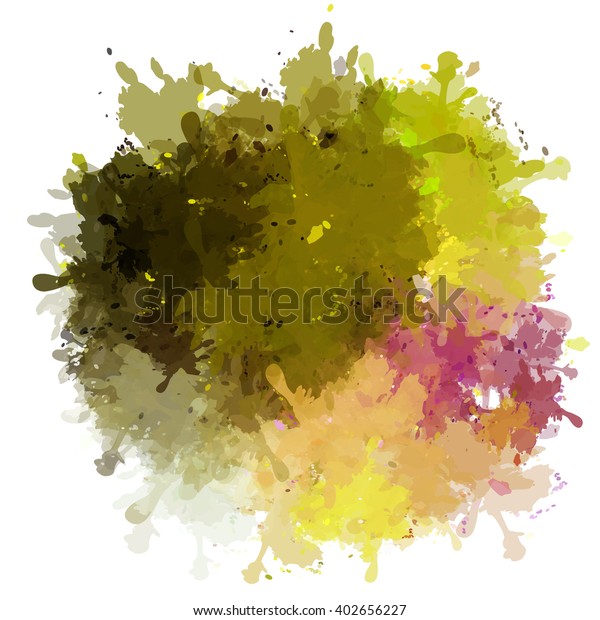 Chaotic Colorful Dabs Abstract Background Vector Stock Vector (Royalty ...