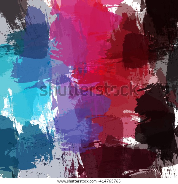 Chaotic Colorful Dabs On White Background Stock Vector (Royalty Free ...