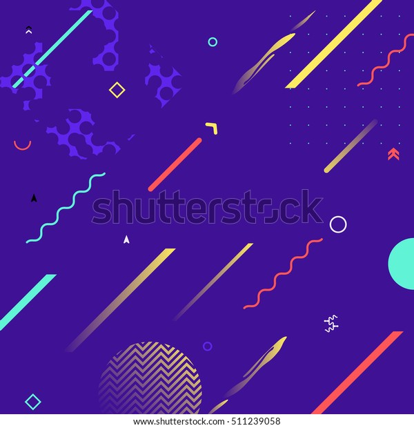 Chaotic Geometry Backgrounds White Backgrounds Screen Stock Vector ...