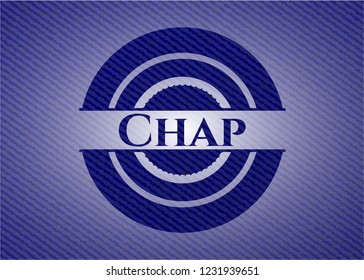 Blab Jean Denim Emblem Badge Background Stock Vector (Royalty Free ...