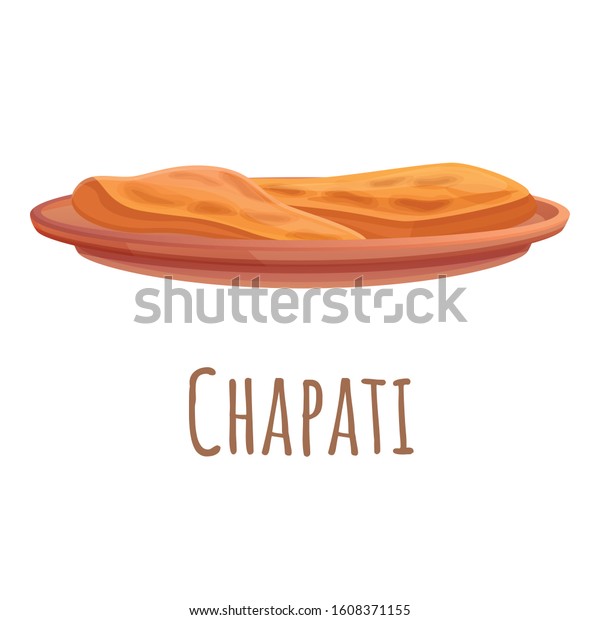 Chapati Icon Cartoon Chapati Vector Icon Stock Vector (Royalty Free ...