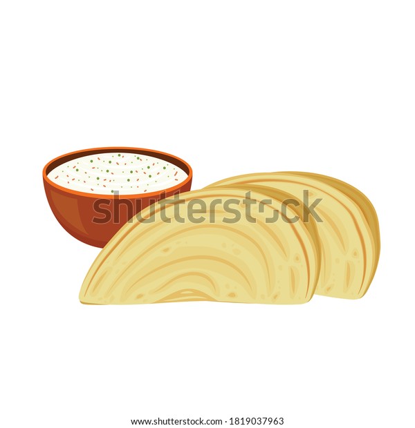 Chapati Vector Chapati On White Background Stock Vector (Royalty Free ...