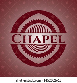 Chapel Red Emblem Vector Illustration Detailed Stock Vector (Royalty ...