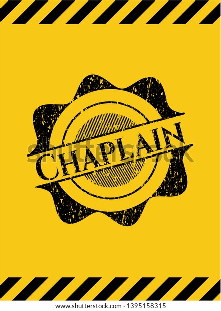 Chaplain Grunge Warning Sign Emblem Vector Stock Vector (Royalty Free ...