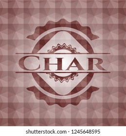 Char Red Seamless Badge Geometric Pattern Stock Vector (Royalty Free ...