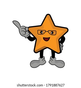 Character Cartoon Star Design Template Vector Stock Vector (Royalty ...