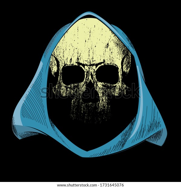 Character Design Yellow Skull Under Light Stock Vector (Royalty Free ...
