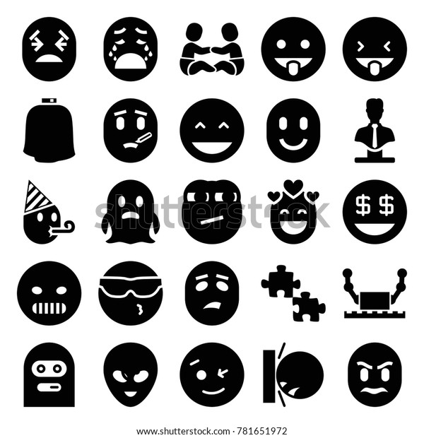 Character Icons Set 25 Editable Filled: เวกเตอร์สต็อก (ปลอดค่าลิขสิทธิ์ ...