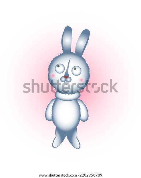 Character Kids Learning Animation Hare Little Stock Vector (Royalty ...