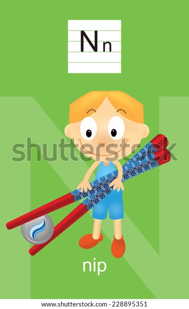 Character N Cartoons Stock Vector (Royalty Free) 228895351 | Shutterstock