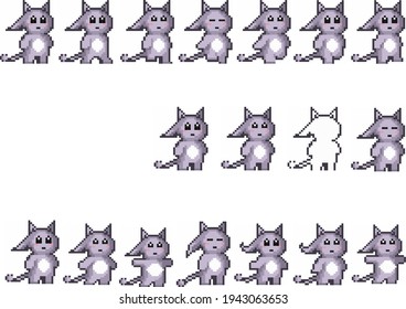 Character Pixel Game Alien Stock Vector (Royalty Free) 1943063653 ...
