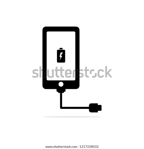 Charge Phone Icon Vector Concept Illustration Stock Vector (Royalty ...