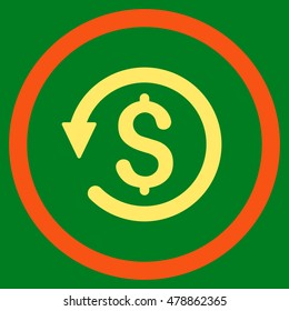 Chargeback Vector Bicolor Rounded Icon Image Stock Vector (Royalty Free ...
