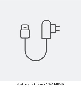 Usb Otg Red Cable Icon Stock Vector (Royalty Free) 1022151142 ...