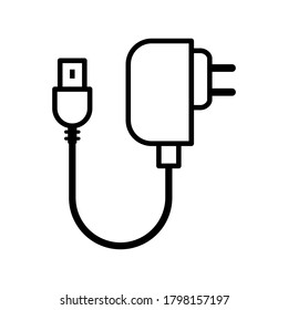 Charger Cable Vector Icon Sign Symbols Stock Vector (Royalty Free ...