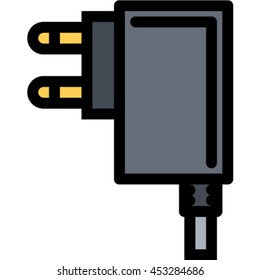 Charger Outline Icon Stock Vector (Royalty Free) 453284686 | Shutterstock