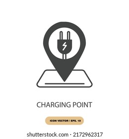 Charging Point Icons Symbol Vector Elements Stock Vector (Royalty Free ...